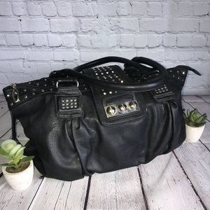 MG Collection | Bags | Womens Black Handbag Large With Rhinestones ...